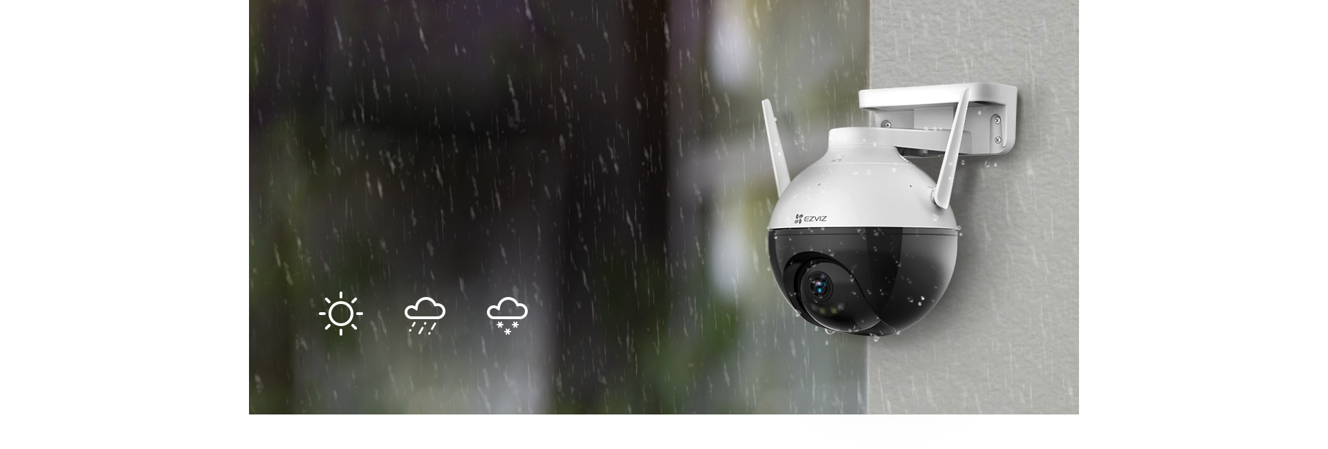 מצלמת אבטחה חיצונית EZVIZ C8W 4MP 2K PTZ - א&א מחשבים וסלולר