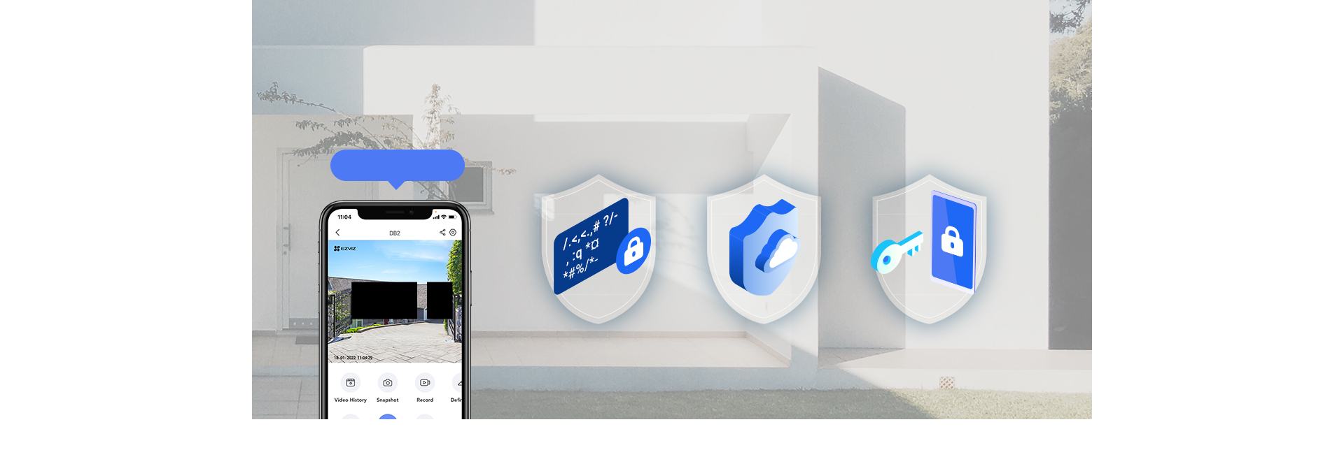 EZVIZ DB2 Pro - Battery-powered Video Doorbell Kit