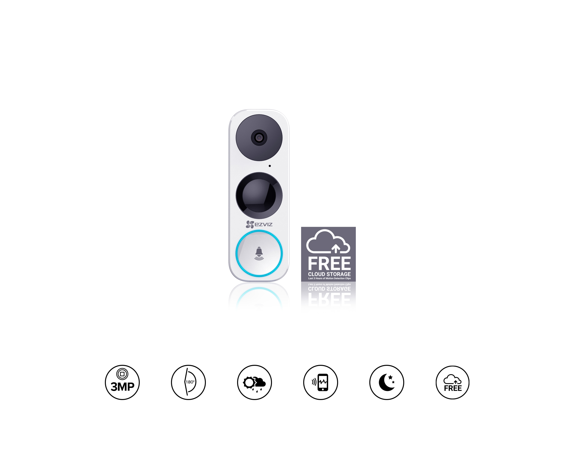 EZVIZ DB1 - Wi-Fi Smart Video Doorbell