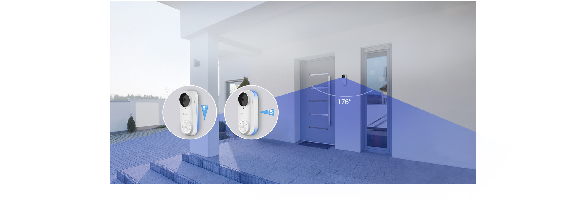 EZVIZ DB2 Pro - Battery-powered Video Doorbell Kit