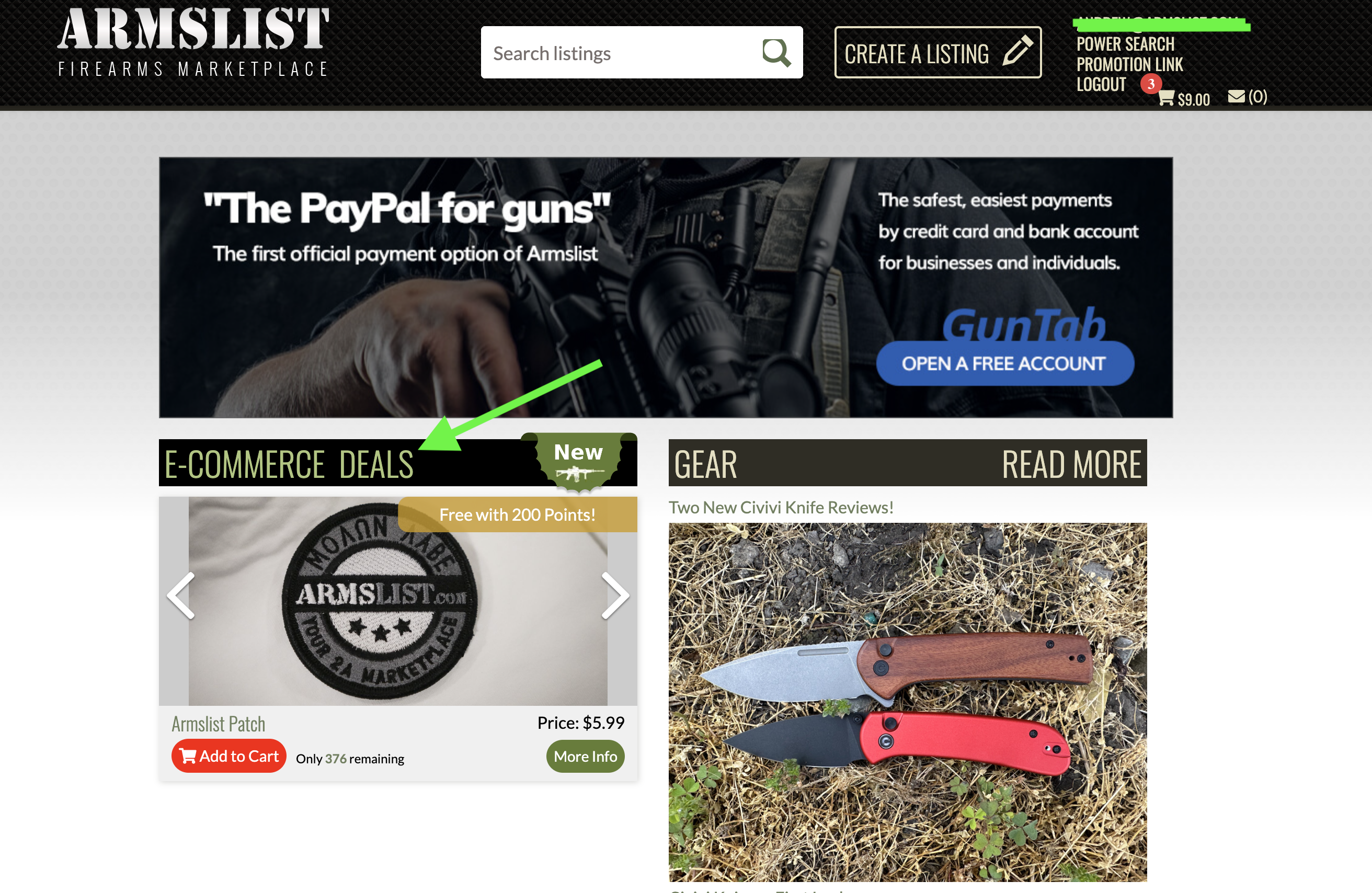 ARMSLIST - How to use Armslist Points!
