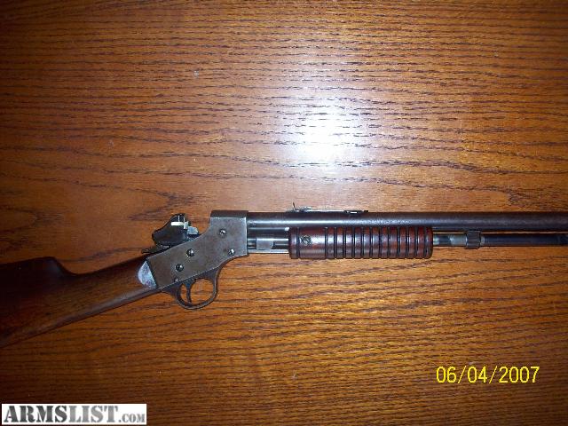 ARMSLIST - For Sale/Trade: OLD STEVENS VISIBLE LOADER PUMP .22 RIFLE #7