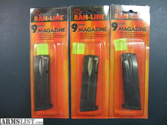 ARMSLIST - For Sale: Ramline 15 Round Magazines for Browning Hi-Power 9mm