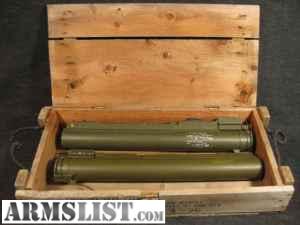 ARMSLIST - For Sale: Lot 2 M72 LAW Anti Tank Rocket Tube INERT + Wood Crate