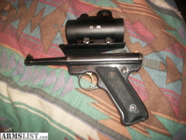 ARMSLIST - For Sale/Trade: ruger mark 1..with scope mount..red dot