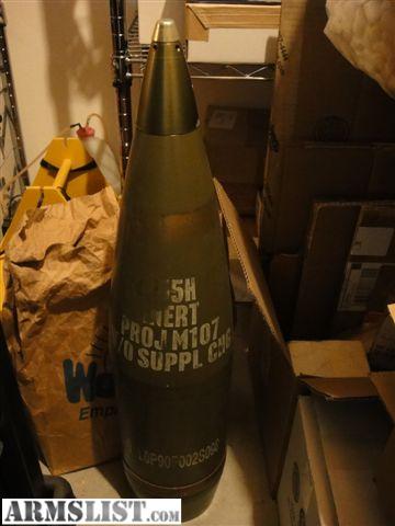 ARMSLIST - For Sale: 155mm M107 Howitzer Projectile w/M739 Fuse