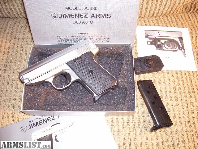 ARMSLIST - For Sale: Jimenez Model JA 380 Pistol .380 Auto