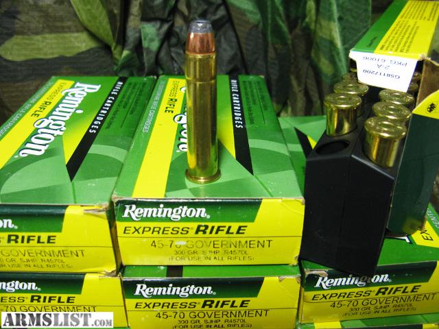 ARMSLIST - For Sale: .45-70 Sharps ammunition (9 boxes)