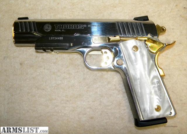 ARMSLIST - For Sale: 1911 38 Super-Stainless Steel, Gold Accents ...