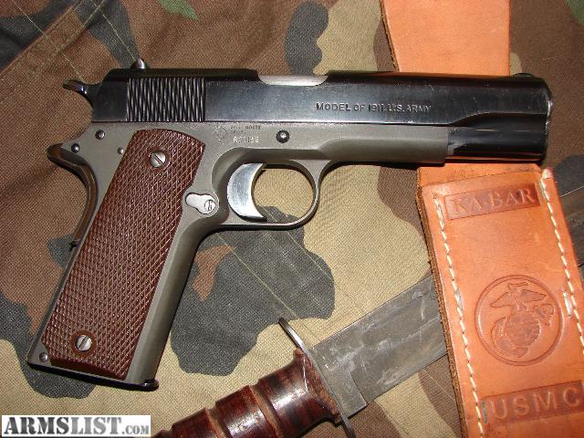 ARMSLIST - For Sale/Trade: Colt 1911 Army on RMT frame national match ...