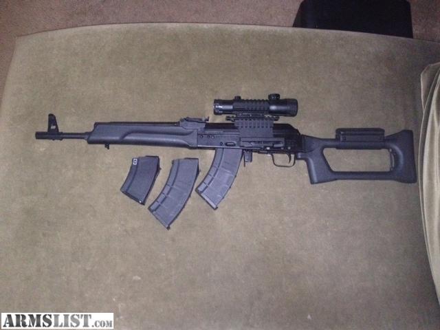 ARMSLIST - For Sale: Saiga AK-47 (7.62x39) with custom "Dragunov" stock