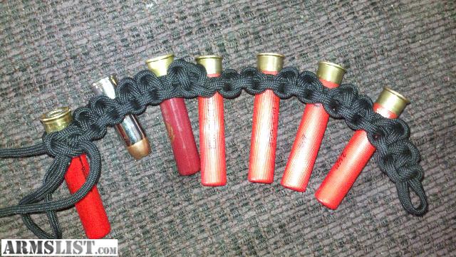 ARMSLIST - For Sale: 45/410 Paracord shell holders/ bandoliers perfect ...