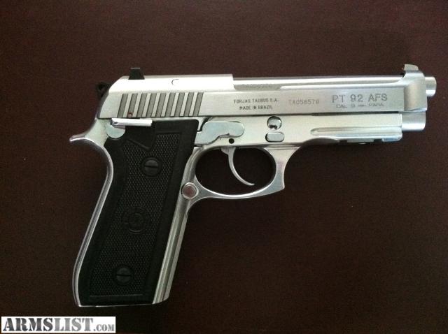 ARMSLIST - For Sale: Taurus PT92 Stainless 9mm