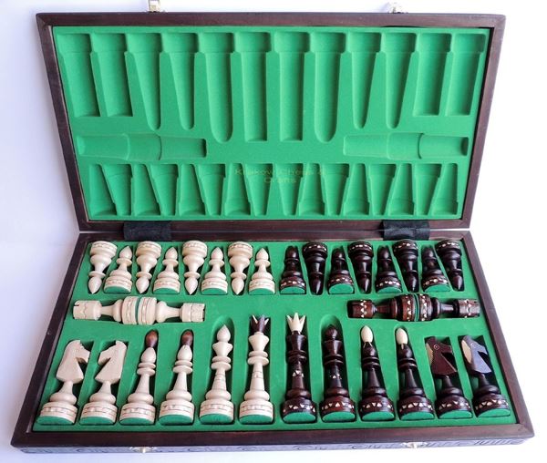 Deluxe Wooden Indian Chess Set | Mind Games Canada