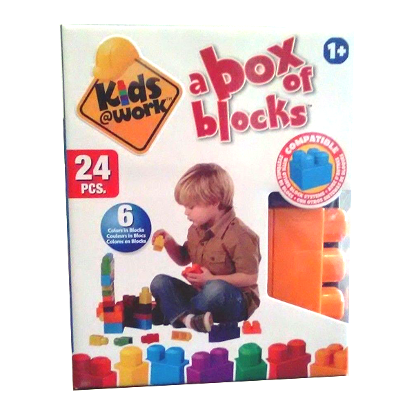 Kids@Work Block Set 24-Pieces | Mind Games Canada