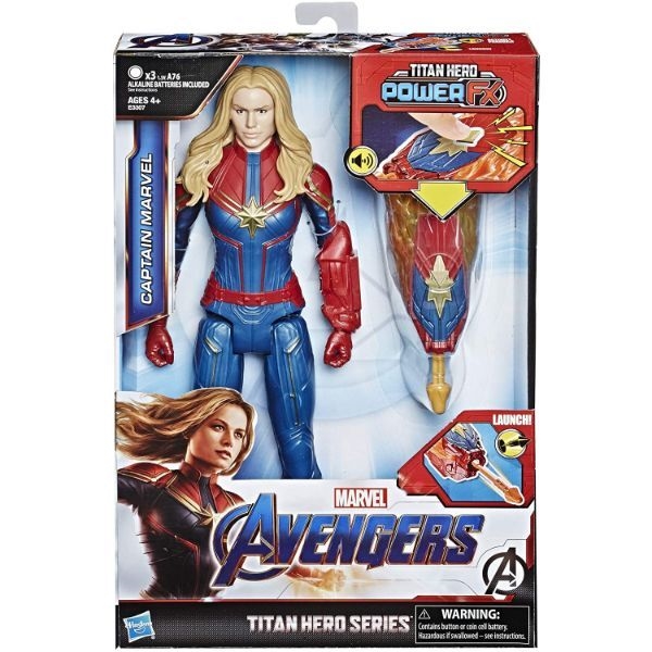 Marvel Avengers Endgame Titan Hero Power FX Captain Marvel 12 Tall Mind Games Canada