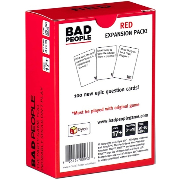 Bad People Red Expansion Pack | Mind Games Canada