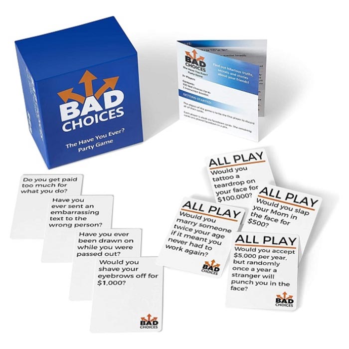 Bad Choices Base Party Game | Mind Games Canada