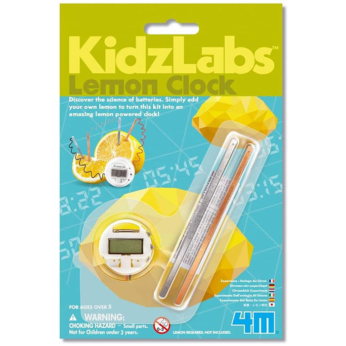 4M Lemon Powered Clock Kidz Labs Science Kit | Mind Games Canada