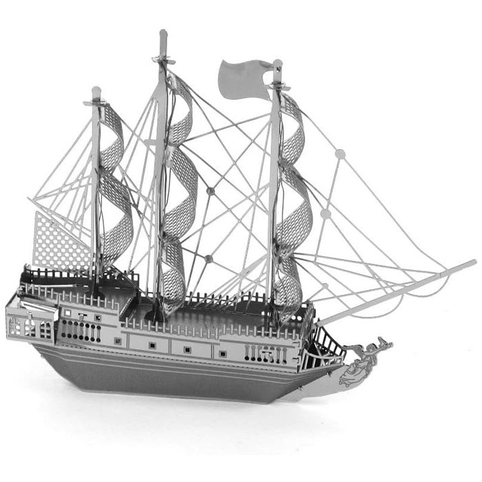 Metal Earth Black Pearl Pirate Ship 3D Model Kit | Mind Games Canada