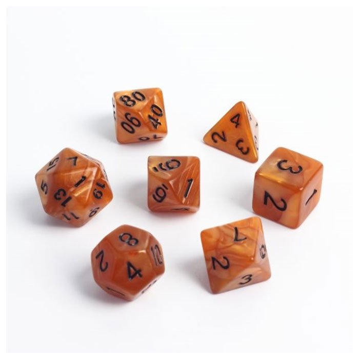 D&D Polyhedral Pearl Dice Set Assorted Colors (Random Pick) | Mind ...