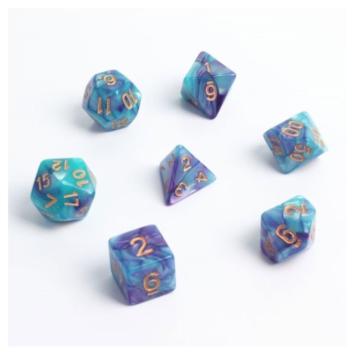 D&D Polyhedral Pearl Dice Set Assorted Colors (Random Pick) | Mind ...