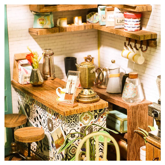 3D Wooden Puzzle Simon's Coffee Cafe | Mind Games Canada