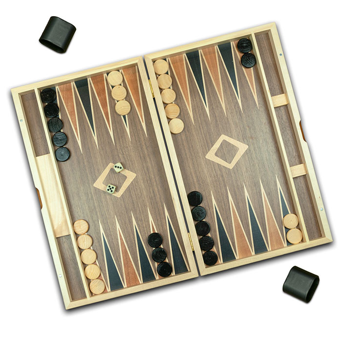 Backgammon Wood 17 Inch | Mind Games Canada