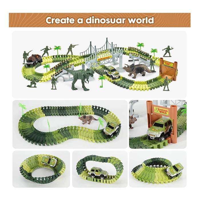 Amazing Tracks Dinosaur World 142 Pieces | Mind Games Canada