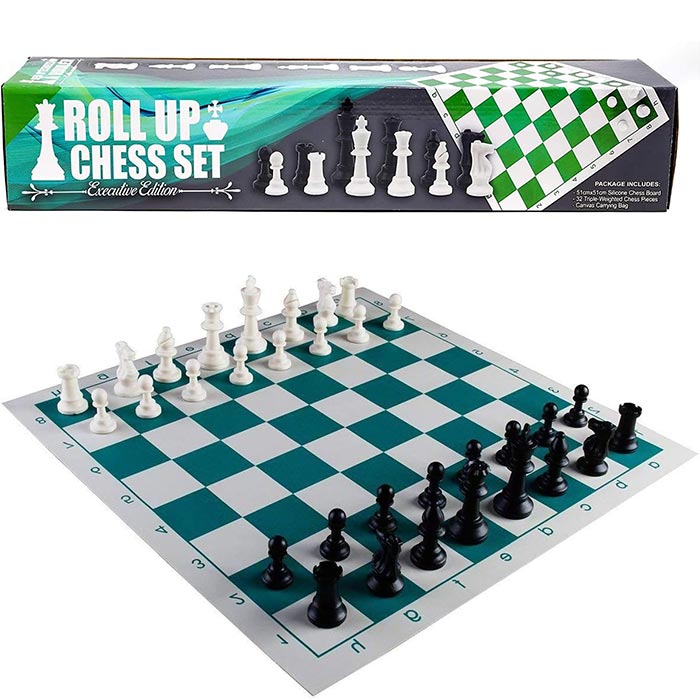 Roll Up Chess Set, Executive Edition, 51x51cm | Mind Games Canada