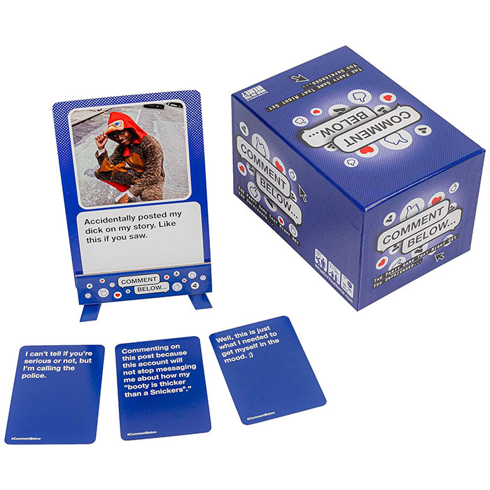 Comment Below Adult Party Game | Mind Games Canada