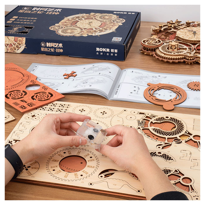 3D Wooden Puzzle Zodiac Wall Clock | Mind Games Canada
