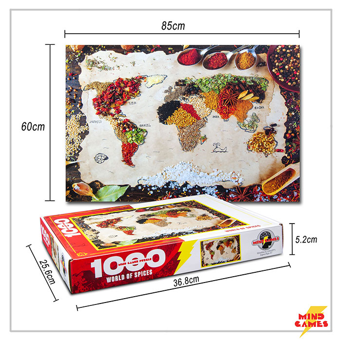 World Of Spices 1000 Pieces Jigsaw Puzzle | Mind Games Canada