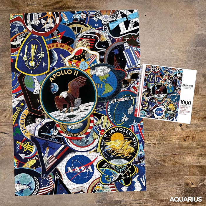 NASA Mission Patches 1000 Piece Jigsaw Puzzle | Mind Games Canada