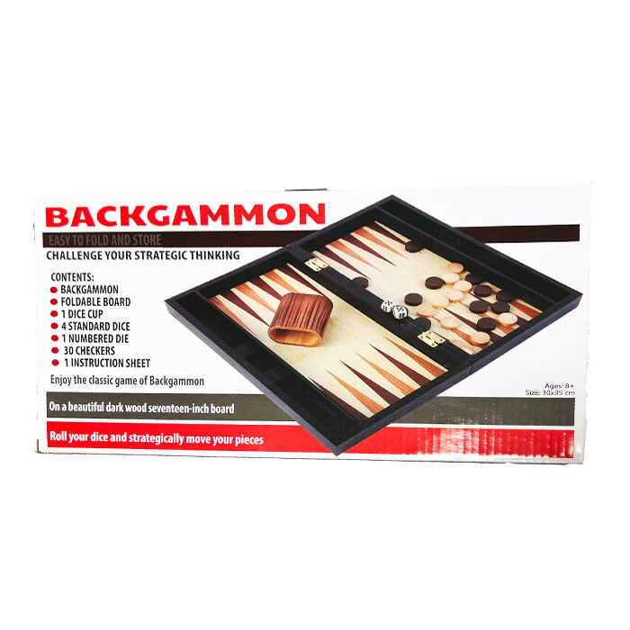 Backgammon Wooden Game Set 30x35 | Mind Games Canada