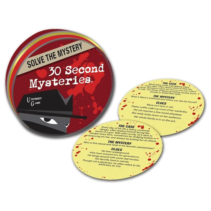 Solve The Mystery - 30 Seconds Mysteries Tin | Mind Games Canada