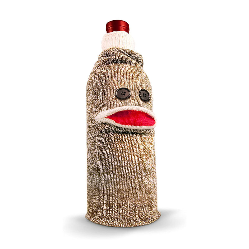 Genuine Fred WINE MONKEY Sock Monkey Bottle Caddy | Mind Games Canada