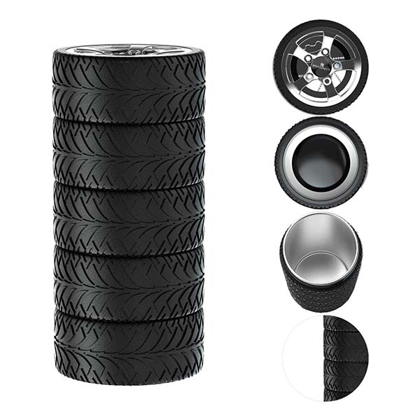 Tyre Tire Coffee Tea Mug Stainless Steel | Mind Games Canada