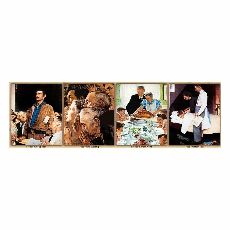 MasterPieces The Four Freedoms Rockwell 1000 Piece Panoramic Jigsaw ...