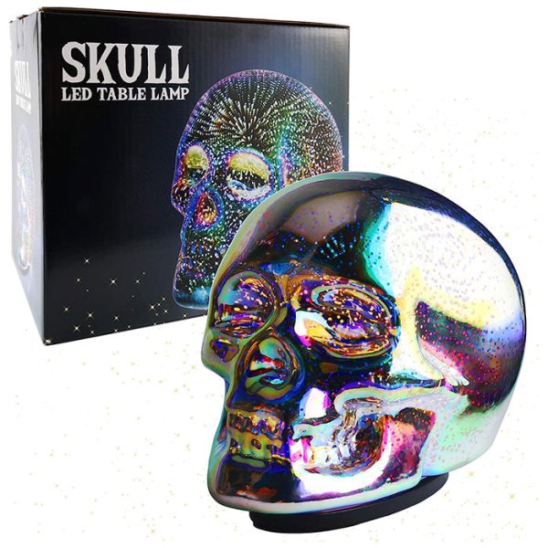 Led Skull Table Lamp | Mind Games Canada