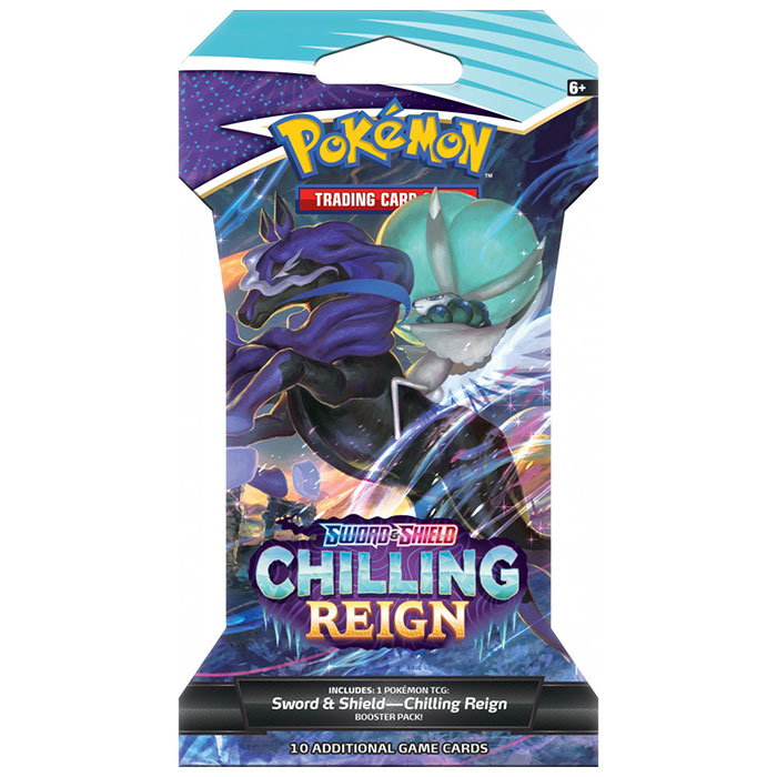 Pokemon TCG: SS6 Sword And Shield: Chilling Reign: Sleeved Pack (Single ...