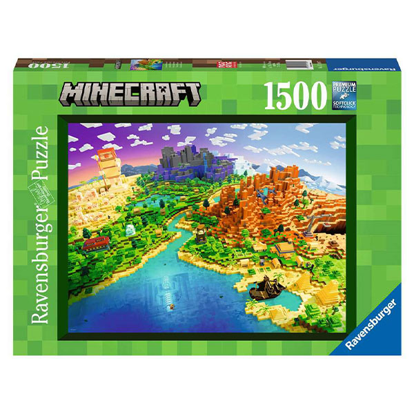 World Of Minecraft 1500pcs Jigsaw Puzzle | Mind Games Canada