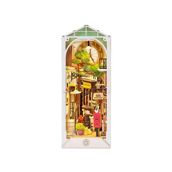 3D Wooden Puzzle Book Nook Sakura Densya And Sunshine Town 2 Sets ...