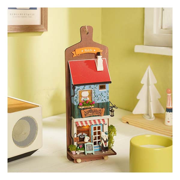 3D Wooden Puzzle Book Nook Aroma Toast Lab And Lazy Coffee House 2 Sets ...