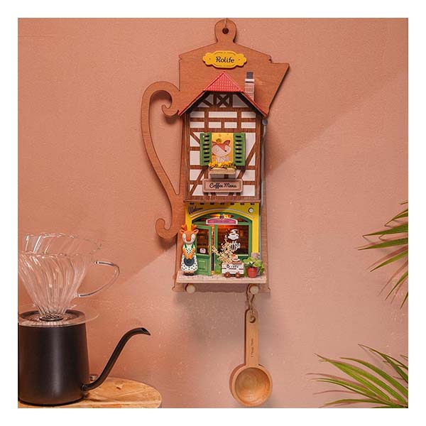 3D Wooden Puzzle Book Nook Aroma Toast Lab And Lazy Coffee House 2 Sets ...