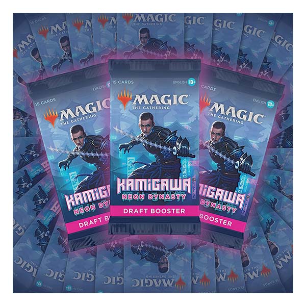 Magic The Gathering TCG: Kamigawa Neon Dynasty Draft Booster Pack ...