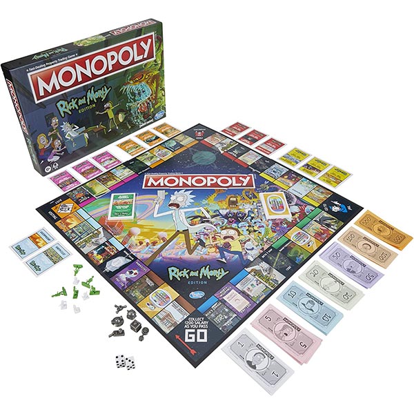 Hasbro Monopoly Rick And Morty Edition Board Game | Mind Games Canada