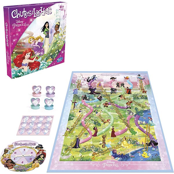 Hasbro Chutes And Ladders Disney Princess Edition Board Game | Mind ...