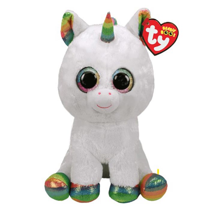 Ty Beanie Boos- Pixy White Unicorn Large Plush | Mind Games Canada