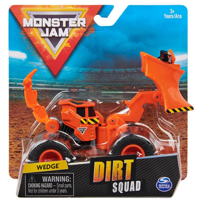 Monster Jam, Official Wedge Dirt Squad Plow Monster Truck With Moving ...